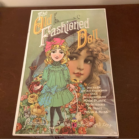Toys | Vintage 197 Colorforms Old Fashioned Doll Adeline Paper Doll Kit ...